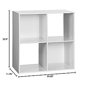 OneSpace 50-41201 4-Cube Organizer, White