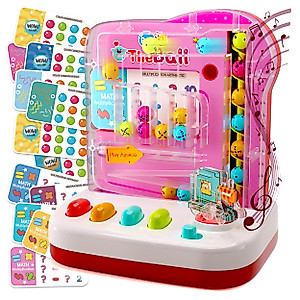 MOBILE Rolling Track Ball New Toys 2023 Learning Game with Fun LED Effects and Sounds Thinking Game Best Gift for Boys 5 6 7 8 9 10 11 12 Year Old (Pink) - Montessori Toys Color Sorting and Numbers