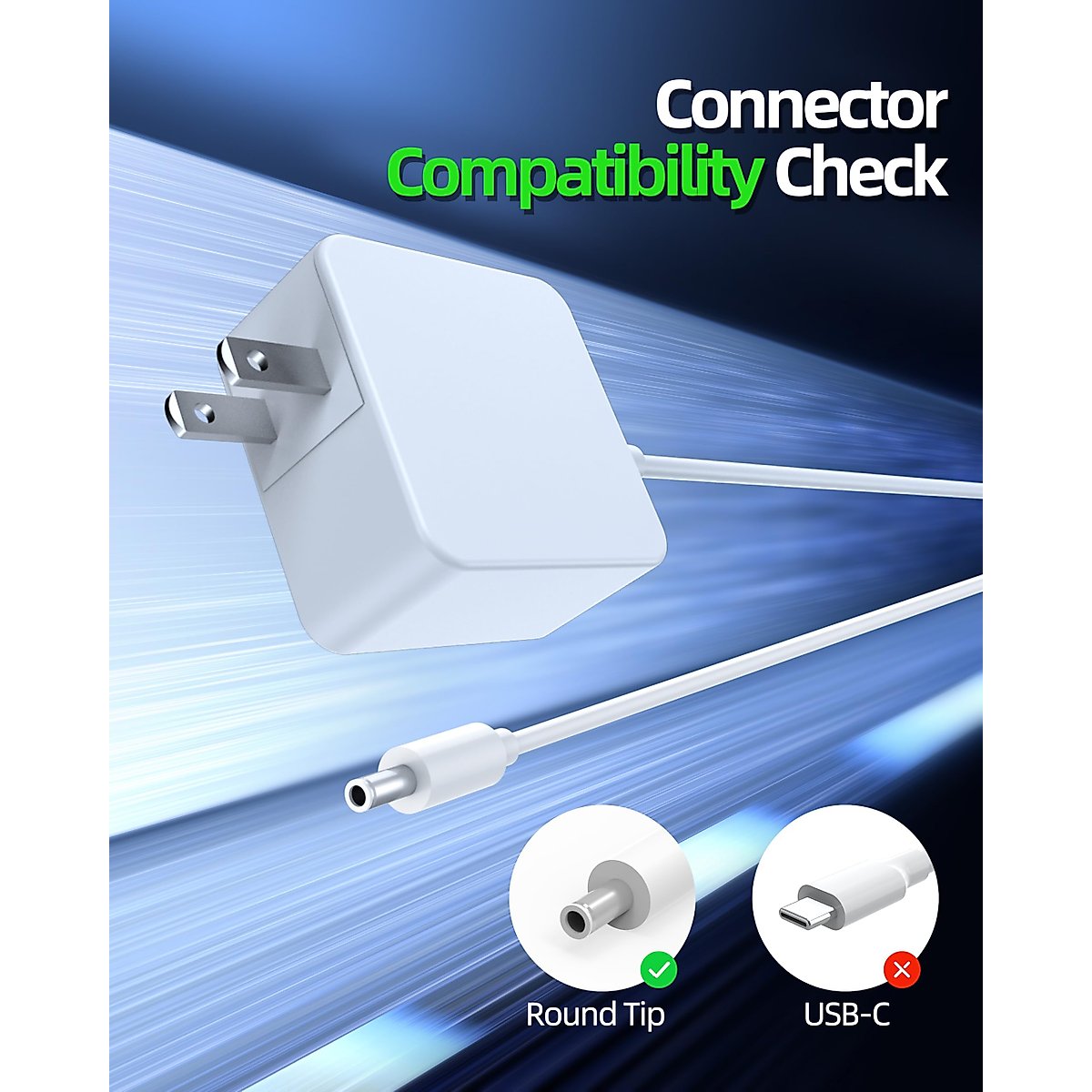 Power Cord Fit for Google-Nest-Hub-Max Speaker AC Charger Supply Adapter(Not Fit for Nest Hub)