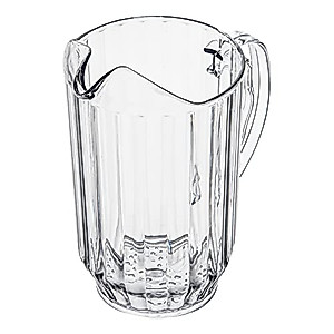Restaurantware Base 47 Ounce Beer Pitcher, 1 Durable Restaurant Pitcher - Hard Plastic, Serve Soda, Lemonade, Juice, or Sangria, Clear Plastic Water Pitcher, For Bars, Parties, or Homes