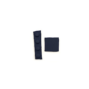 Front Back Screw Rubber Feet Cover Upper LCD Screen Screws Cover Rubber Replacement for New 3DS XL/LL (Dark Blue)
