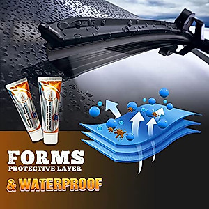 Glass Oil Film Removing Paste, Auto Car Glass Polishing Car Windshield Oil Film Cleaner for Bathroom Window Front Windshield Agent (1 Set)