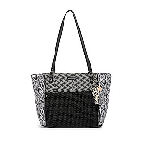 Sakroots Metro Tote, Black White Soulful Desert