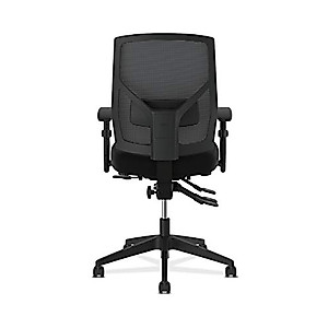 HON Crio High-Back Task Chair -Mesh Back Computer Chair with Asynchronous Control for Office Desk, in Black (HVL582)
