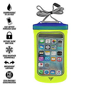 Seattle Sports E-Merse NeoXL -Compatible with iPhone X, All iPhone13 Models, Galaxy S10, Google Pixel 3 and All Smaller Smart Phones | Waterproof Submersible Pouch Dry Bag Case