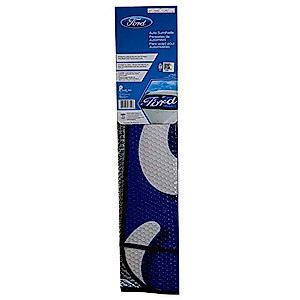 Plasticolor 003704R01 Ford Blue Script Windshield Sunshade