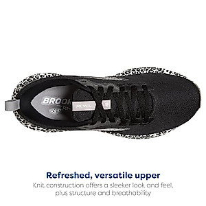 Brooks Women’s Revel 6 Neutral Running Shoe - White/Black/Alloy - 8.5 Medium