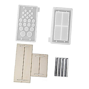 Didiseaon 1 Set Cosmetic Box Mold Silicone Hair Scrubber Mold Resin Molds Candle Molds Resin Jewelry Tray Mold Hand Molds Silicone Makeup Applicator DIY Handmade Mold Desktop Ornament Mold