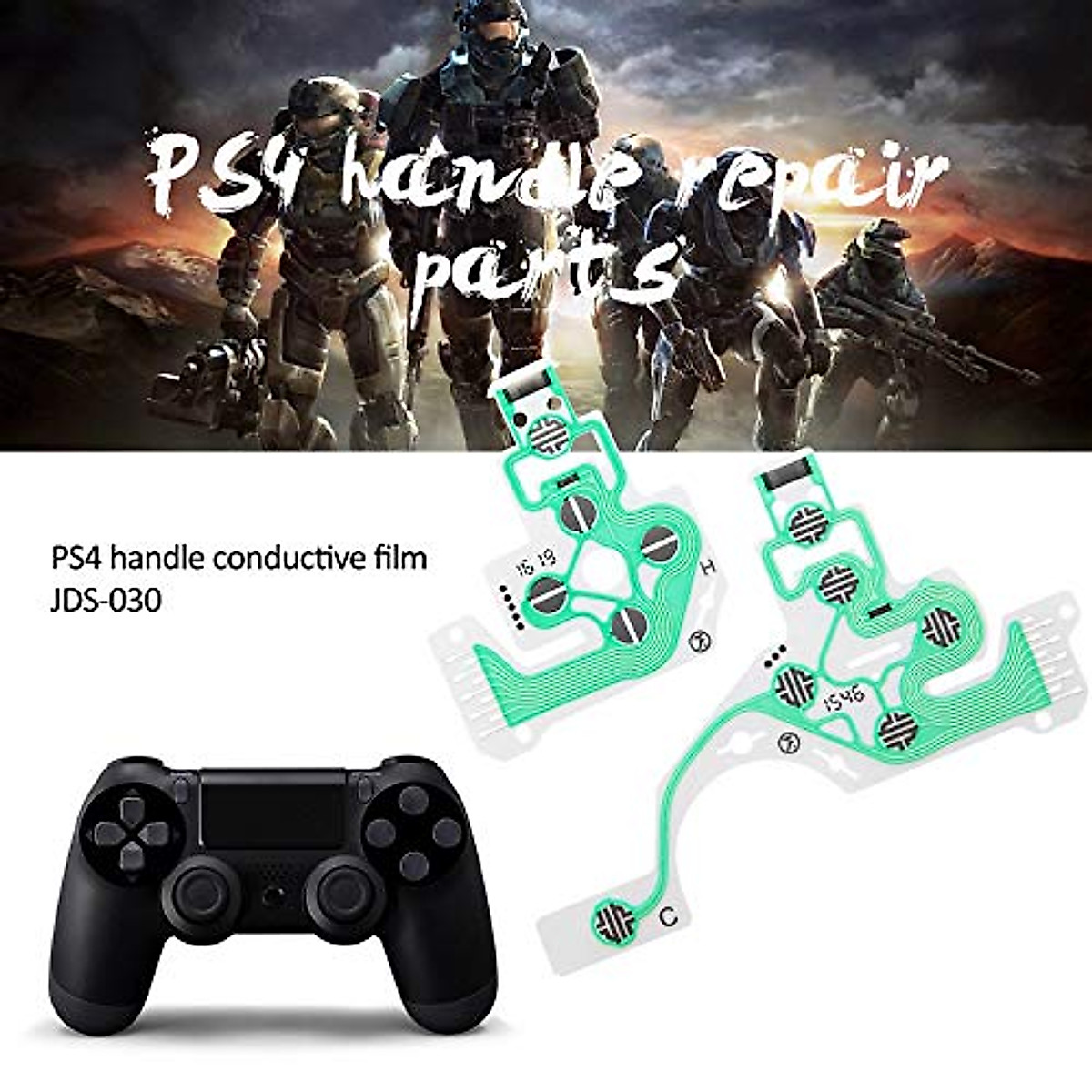 urjipstore Ps4 Controller Conductive Film Replacement Button Ribbon Circuit Board