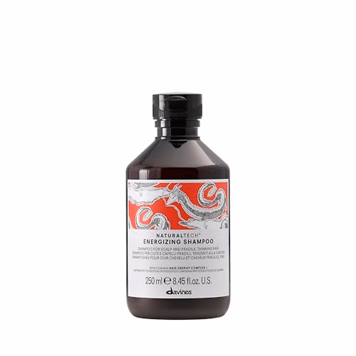 Davines Naturaltech ENERGIZING Shampoo Gentle Cleansing And Protection for Fragile Or Thinning Hair, Revitalize And Energize The Scalp 8.45 Fl. Oz.