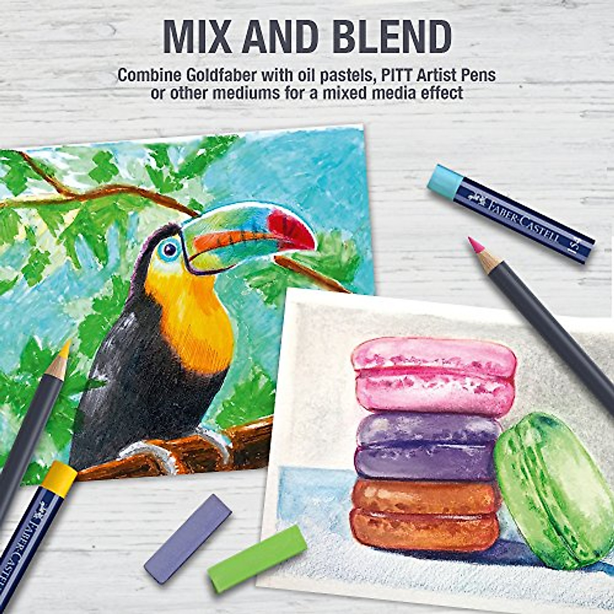 Faber-Castell Creative Studio Goldfaber Color Pencils - Tin of 48, 48 Colors