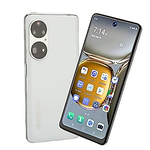 P60 Pro Smartphone, 7 Inch 1440 x 3040P HD Screen, 4GB RAM 64GB ROM, 8000mAh Battery, Front 8MP Rear 16MP, MT6893 Quad Core Phone for Android 11.0 System(USA)