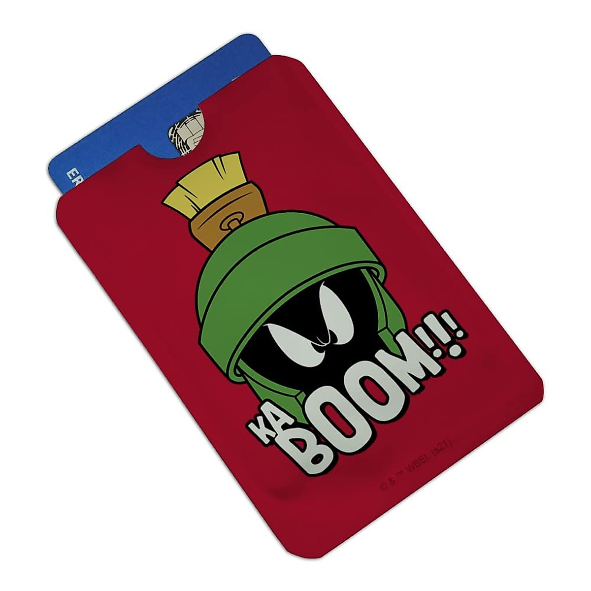 Looney Tunes Marvin the Martian Kaboom Credit Card RFID Blocker Holder Protector Wallet Purse Sleeves Set of 4