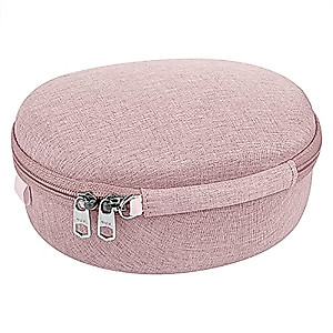 Geekria NOVA Headphones Case Compatible with Beats Studio Pro, Studio 3 Wireless, Studio 2, Executive Headphones, Replacement Hard Shell Travel Carrying Bag with Cable Storage (Pink)