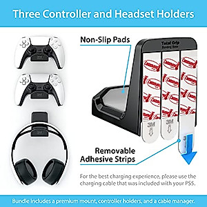 TotalMount Original Mount and Three Controller Holders (Not Compatible with PS5 Slim)