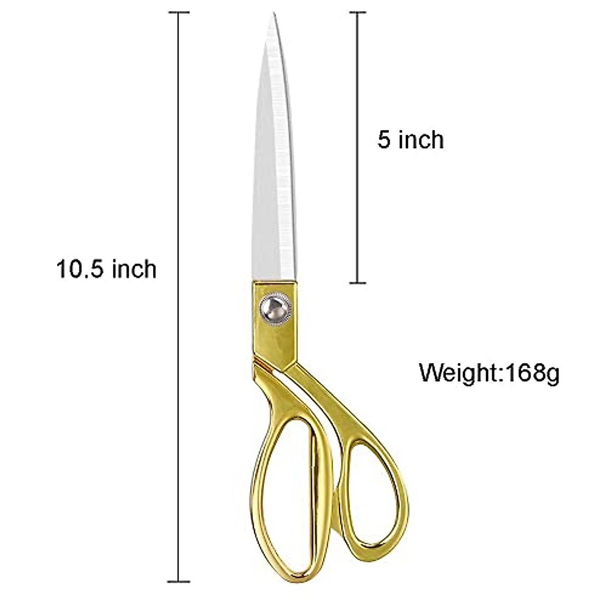 Aemoe 10.5 In Ribbon Cutting Scissors Heavy Duty Metal Large for Ceremony Professional Special Events, Inaugurations & Ceremonies Gold, SC0008-GOLD