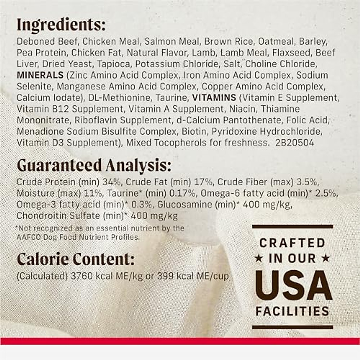 Merrick Backcountry Healthy Grains Kibble With Freeze Dried Raw Pieces, Great Plains Red Meat Recipe Dog Food - 4.0 lb. Bag