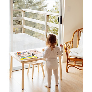 Blevla Busy Board for Toddlers 1-3 Wooden Sensory Board Baby Activity Board Montessori Busy Board Light Switch Toy Kid's Educational Toys