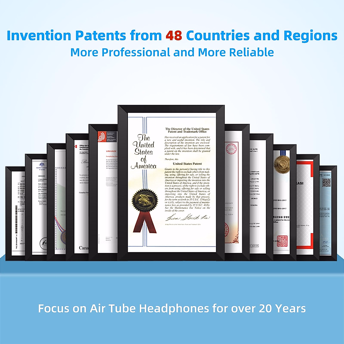 ibrain Air Tube Headphones Air Tube Earbuds for Protection Airtube Headset with Microphone in Ear Earphones Wired Compatible with 3.5mm Jack for Safe and Healthy Listening - Rose Gold