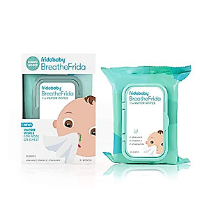 Breathefrida Vapor Wipes for Nose or Chest by Frida Baby 30 Count (Pack of 1)