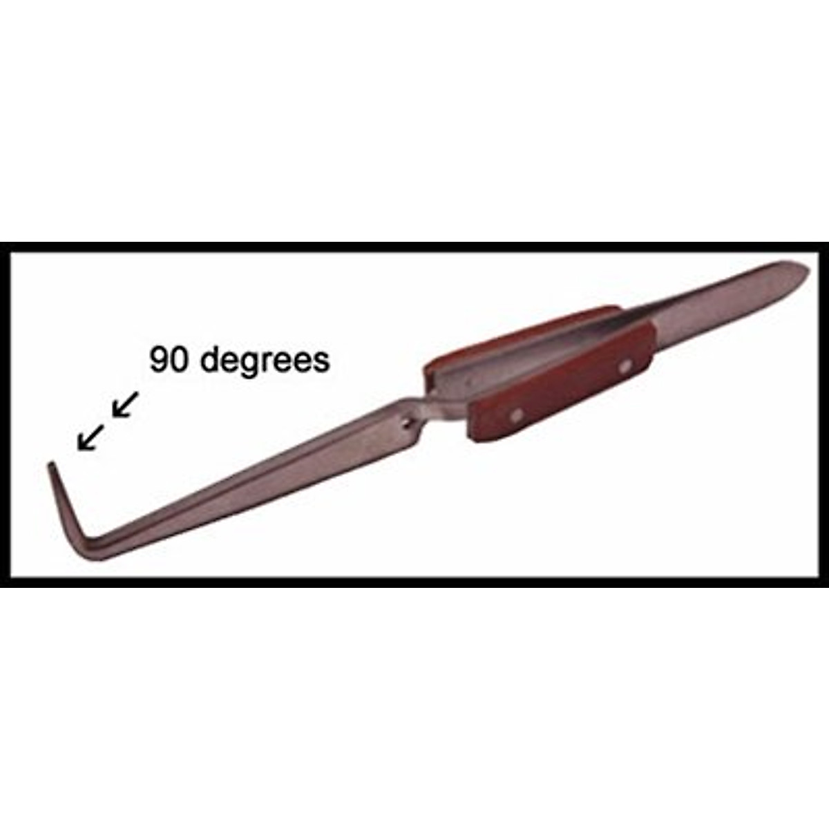 Bundle: Cross Lock Fiber Grip Soldering Tweezers Set - 6.5" Solder Tweezers ( 45-Degree Angle), 6" Solder Tweezers (Approx. 90-Degree Angle) & 6.5" Straight