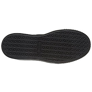 Puma Women's Suede Platform Crushed Gem Black Aged Silver, 9.5 M US