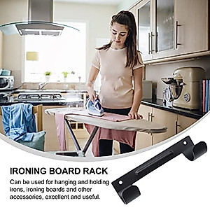Housoutil Ironing Board Hanger Rack Ironing Board Shelf Storage Hanger Holder for Household