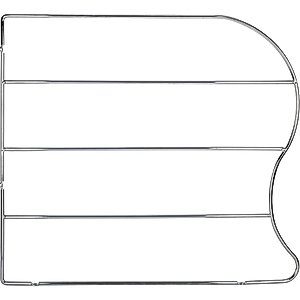 Hardware Resources TD18-PC Bakeware Organizer, Polished Chrome, 18 Inch Tall Wire Divider, Steel