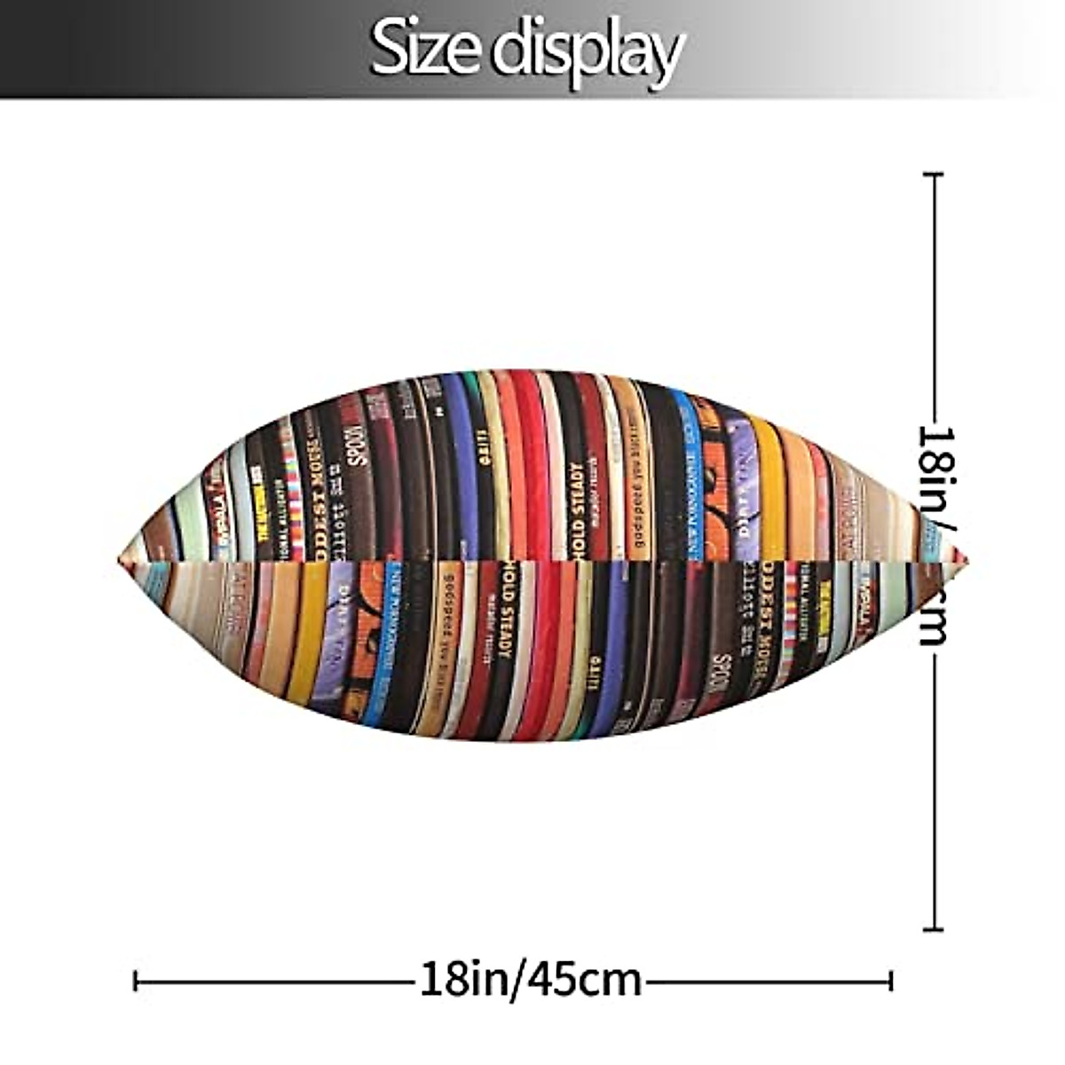 TWSZGD Indie Rock Vinyl Records Pillow Case Decorative Square Throw Pillow Covers Cushion Case Pillowcase for Sofa Couch Bed Chair Car 18x18 Inch/45x45 cm
