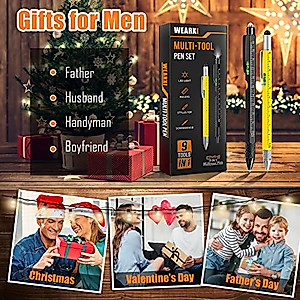 WEARXI Father's Day Gifts for Him, 9 in 1 Multitool Pen Set, Unique Gifts for Men, Gifts for Dad, Birthday Gifts for Men, Cool Gadgets for Men, Dad Gifts Fathers Day, Gifts for Men Who Have Everything