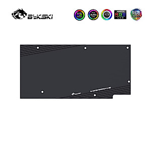 Bykski GPU Waterblock, for ASUS TUF RTX 3070 Ti 8G Gaming, GPU Water Cooler with Metal Backplate (5V 3PIN A-RGB LED)
