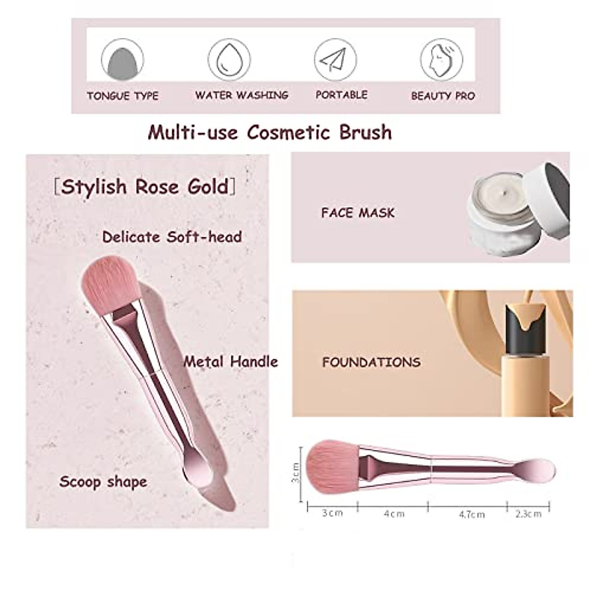 NEVSETPO Makeup Brush Set 24 Pcs Full Face Makeup Set with Beauty Blender Synthetic Foundation Powder Concealers Eye shadows Blush Travel Makeup Brush Sets Case Bag Included