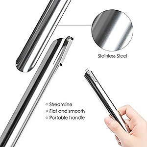 Restaurant Crumb Sweepers, Restaurant Crumb Cleaner, high quality Stainless Steel Crumb Scraper, Crumber Tool for Waiters, Waitresses and Servers (2 PACK, Silver)