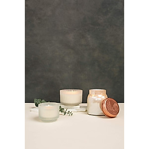 Paddywax Cypress & Fir Holiday Artisan Hand-Poured Scented Candle, 5-Ounce, White Frosted