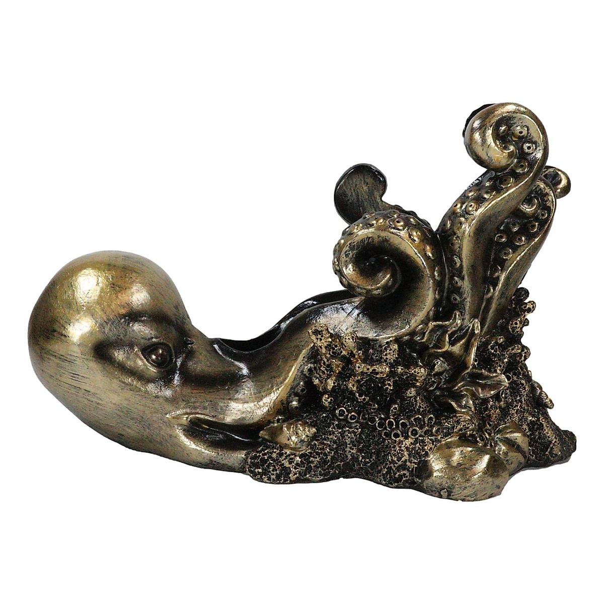 Ebros Gift Ocean's Misty Refreshment Large Nautical Marine Drinking Giant Sea Octopus Kraken Wine Bottle Holder Rack Sculpture Cthulhu Cephalopod Tentacles Monster Decorative Figurine