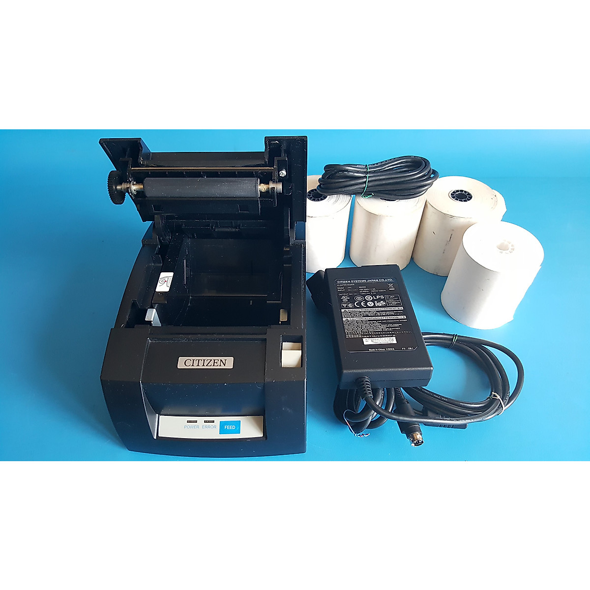 Citizen CT-S310A Thermal Receipt Printer USB with AC Adapter and 4 Rolls