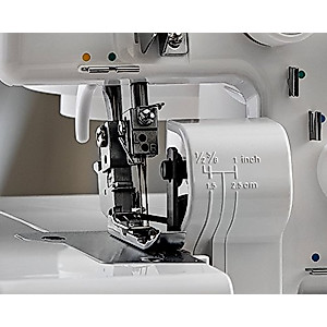JUKI MO600N Series, MO654DE Portable Thread Serger Sewing Machine, White