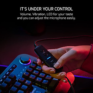 GAMEPOWER Mihawk USB Gaming Headset - 7.1 Virtual Surround Sound, Wired RGB Led Headphones with 50MM Drivers, Comfort Design, 360 Spatial Audio, Noise Cancelling Mic, PC, Laptop, Black