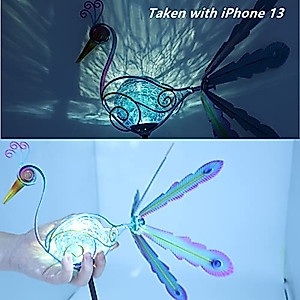 YJFWAL Peacock Solar Garden Lights Peacock Decor Garden Waterproof Peacock Solar Stake Lights Solar Pathway Lights for Patio, Halloween Decor, Lawn Decor