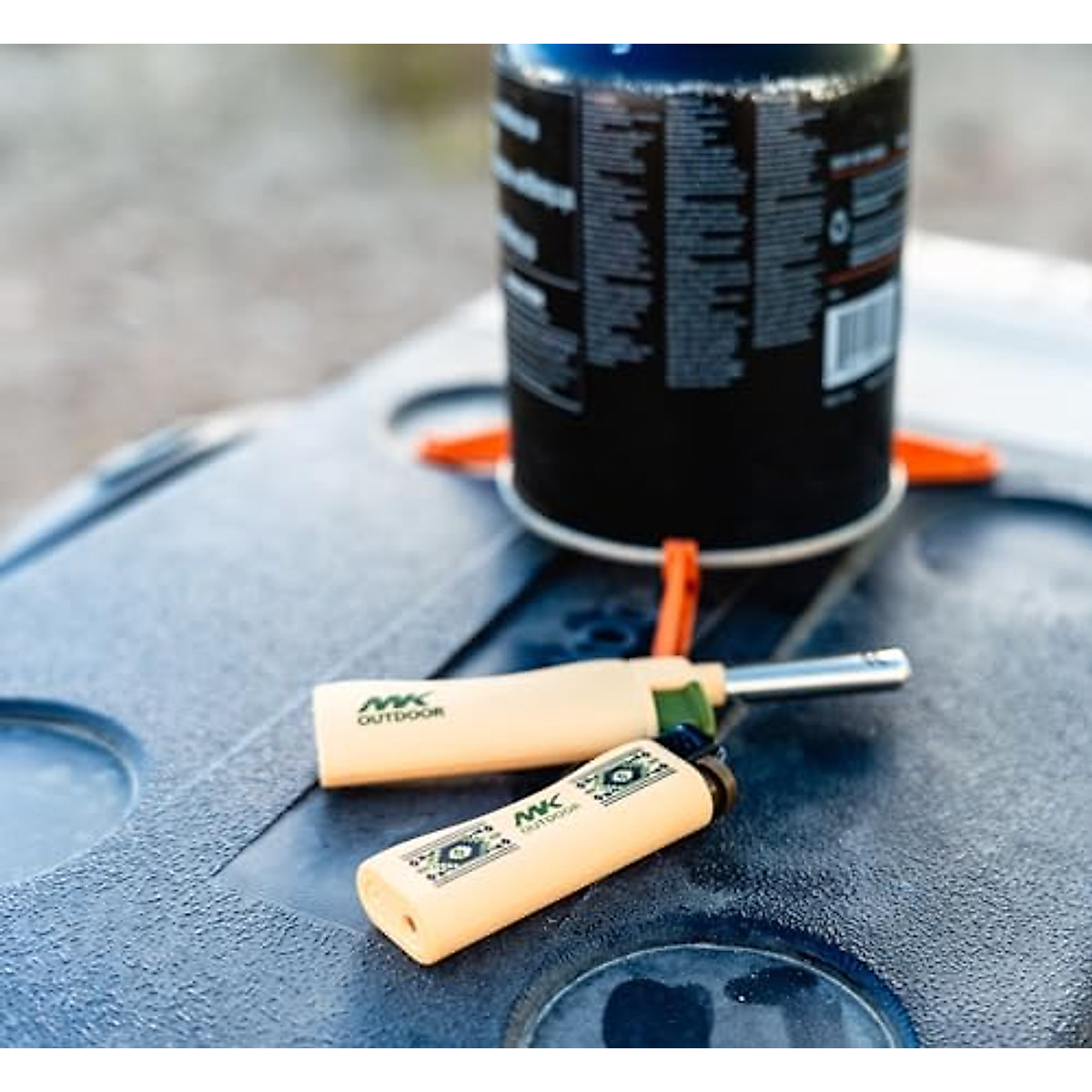 MK Lighter 5pcs. Outdoor Series Candle Lighters, Windproof Torch Flame, Ideal Lighters for Candles, BBQ Grills, Camping Lighters, Outdoor Activities, Refillable Butane, Multipurpose Lighters