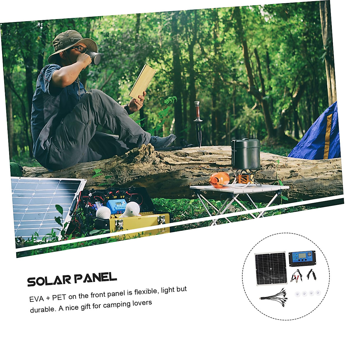 1 Set Solar Panel Controller Set Solar Panel with Controller Crystal Silicon Solar Cell Panel car Chargers Battery for car crystalline Solar Panel Mono Solar Panel Solar Charger v5