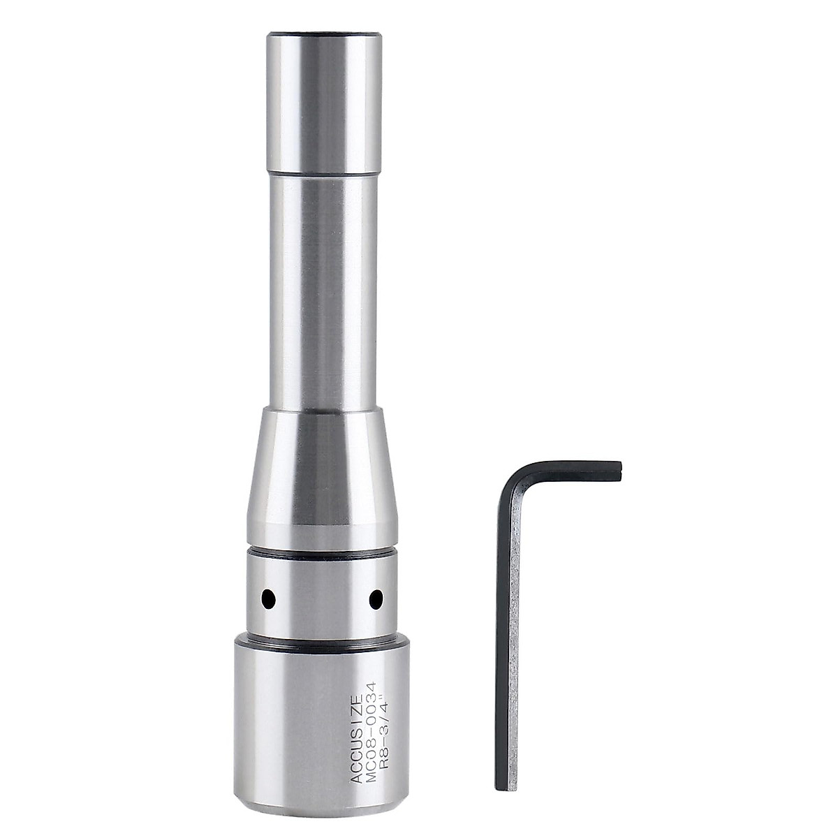 Accusize Industrial Tools R8 to 3/4'' Weldon Shank Arbor Adapter, Compatible with Annular Cutters for Bridgeport Milling Machines, Durable Construction, MC08-0034