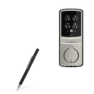 BoxWave Stylus Pen Compatible with Lockly Secure Pro - FineTouch Capacitive Stylus, Super Precise Stylus Pen for Lockly Secure Pro - Jet Black