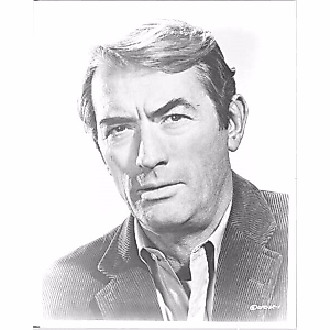 Gregory Peck 1970 8x10 photo portrait I Walk The Line