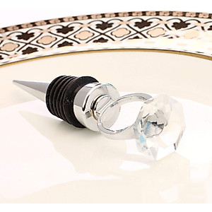 Pack of 3, Reusable Alloy Wine Champagne Beverage Bottle Stopper Beer Saver Cap Bar Wine Tool with Gift Box for Guests Adults Travel Bridal Party Supplies Engagement Wedding Gift (Ring Shape)