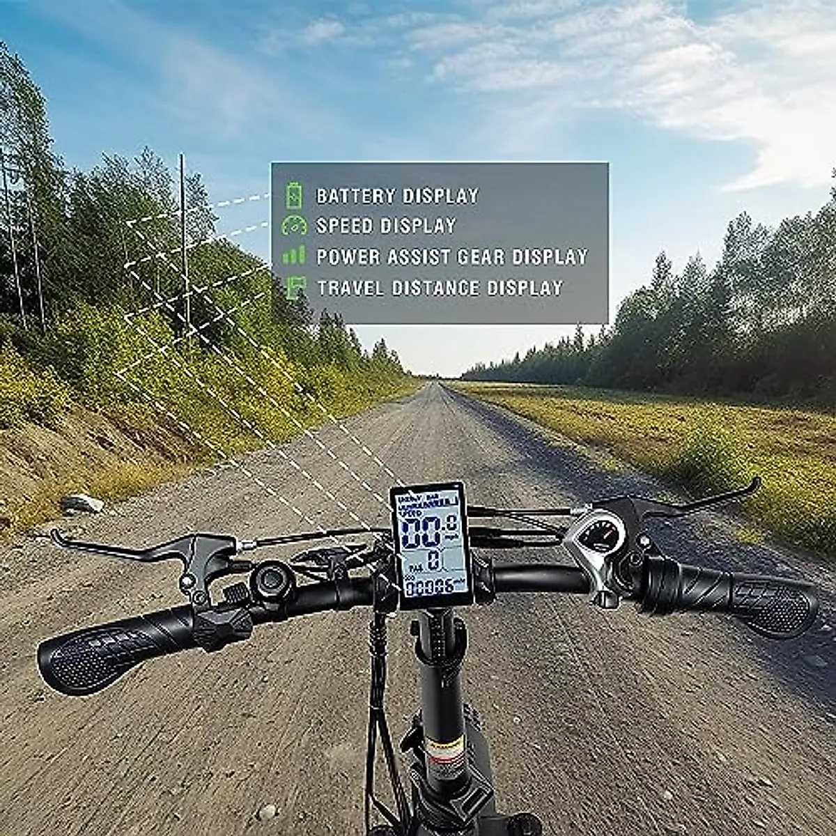 SENADA Drifter Folding Electric Bike for Adults 20 X4.0 Fat Tire Electric Bicycle (Black)