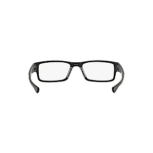 Oakley Men's OX8046 Airdrop Rectangular Prescription Eyewear Frames, Satin Black/Demo Lens, 55 mm