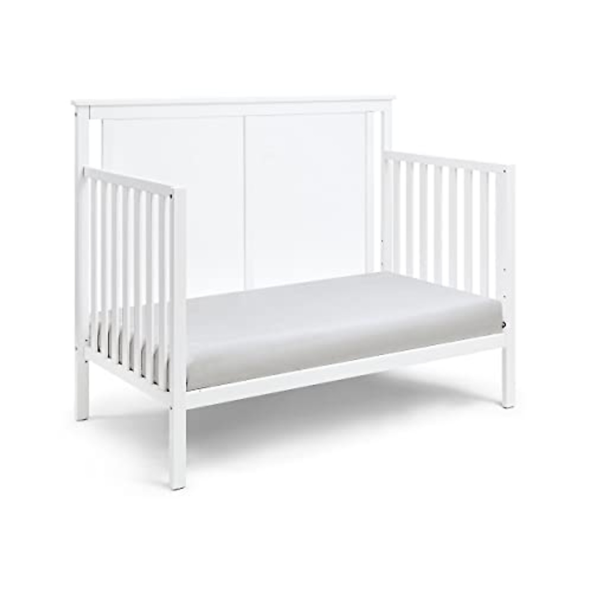 Suite Bebe Connelly 4 in 1 Convertible Crib in White with Rockport Gray Wood