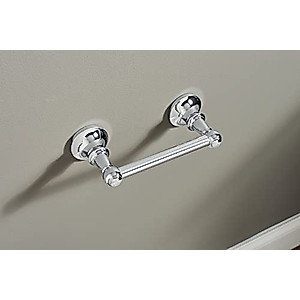 Moen DN4408CH Vale Double Post Pivoting Toilet Paper Holder, Chrome 3.07 x 0.12 inches & DN4486CH Vale Collection-Towel Ring, Chrome