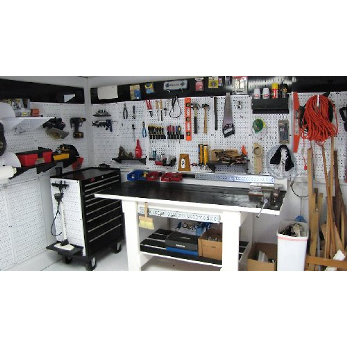 Wall Control 30-P-3232W White Metal Pegboard Pack